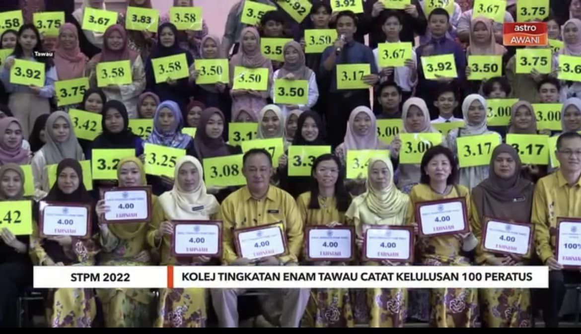 Pencapaian Cemerlang STPM 2022 Kolej Tingkatan 6 Tawau - TawauKini