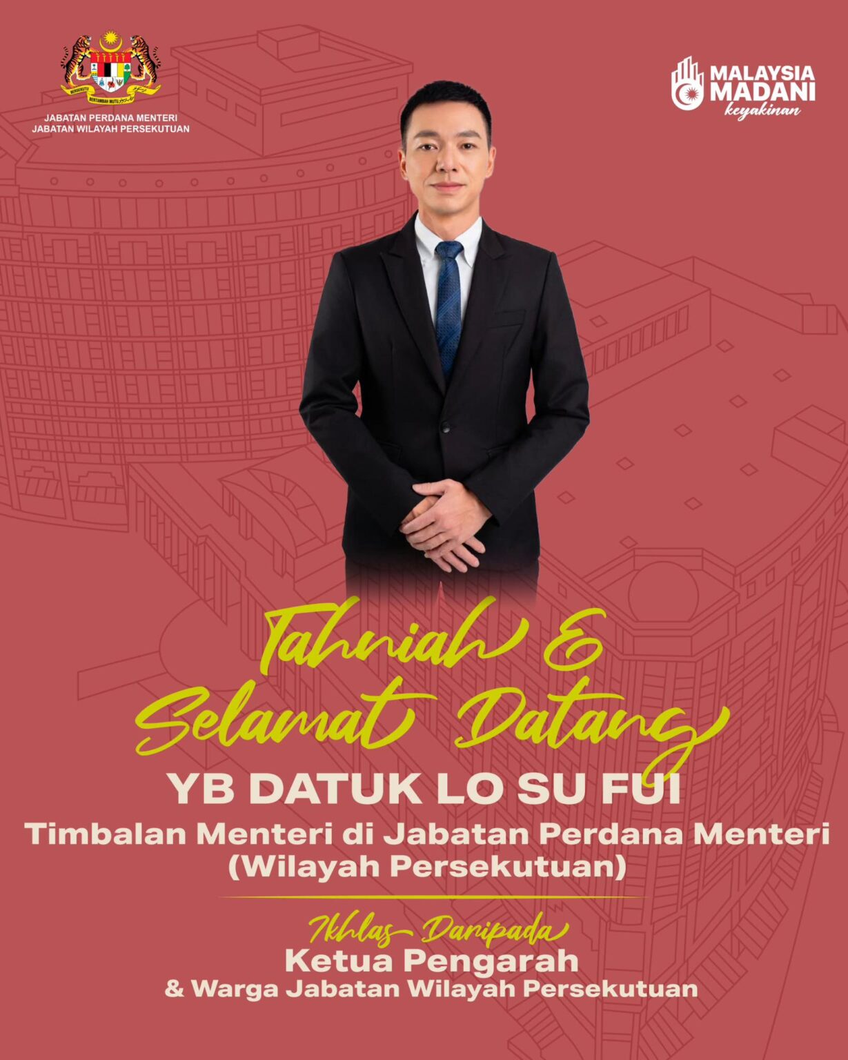 Dari Tawau ke Putrajaya: Pelantikan Datuk Lo Su Fui Bukti Kepercayaan ...