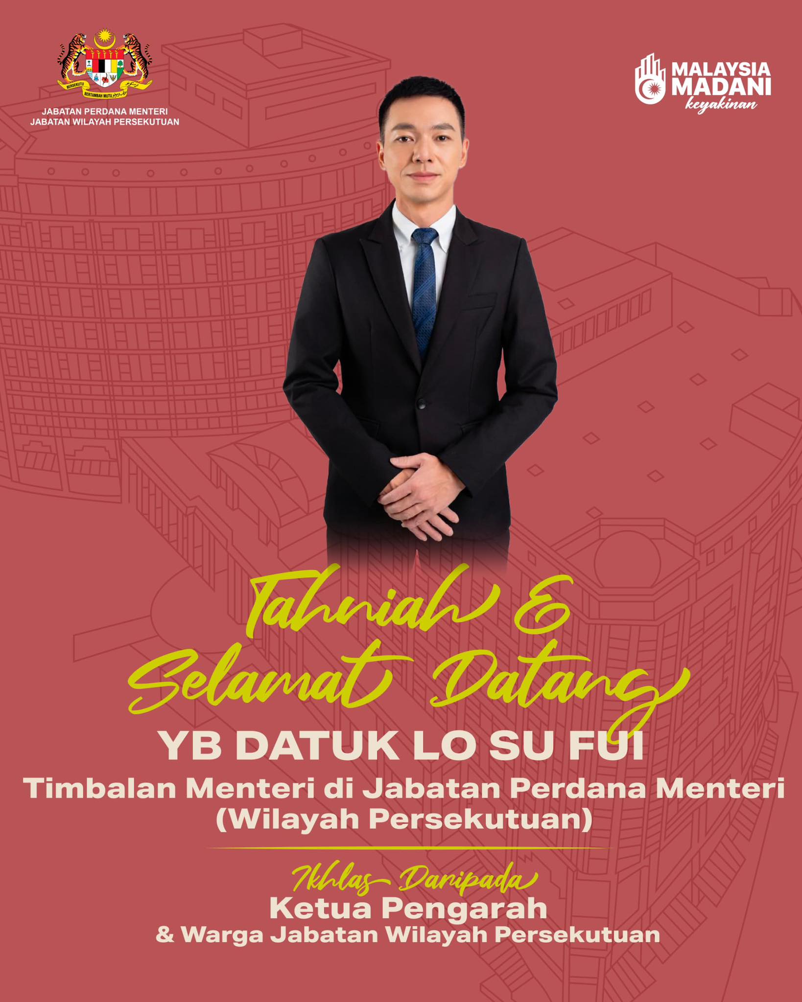 Dari Tawau ke Putrajaya: Pelantikan Datuk Lo Su Fui Bukti Kepercayaan ...